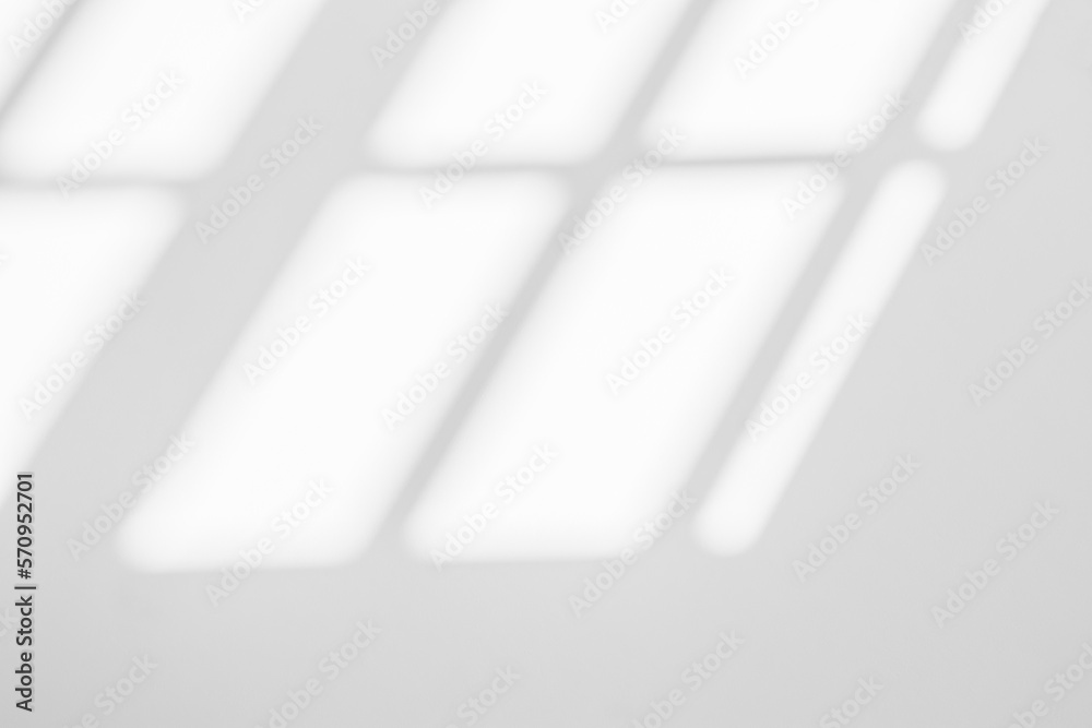 Gray shadow and light blur abstract background on white wall from ...