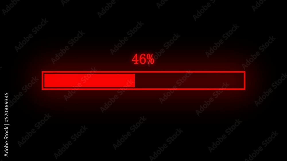 Processing bar with loading animation on a transparent alpha background ...