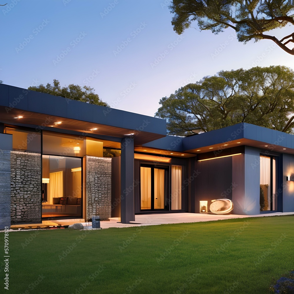 Sustainable modern house with a rainwater harvesting system3 ...