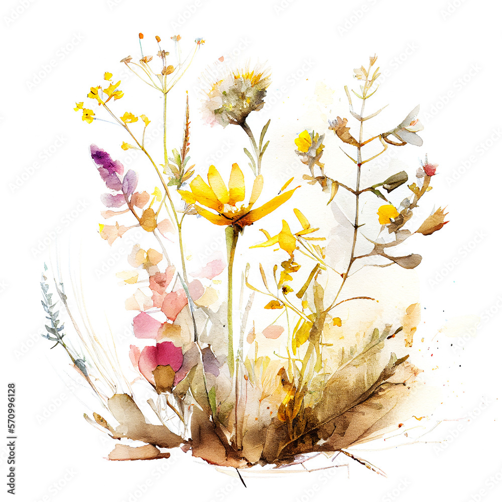 indigenous plants and ambient flora in curated wilding garden ...