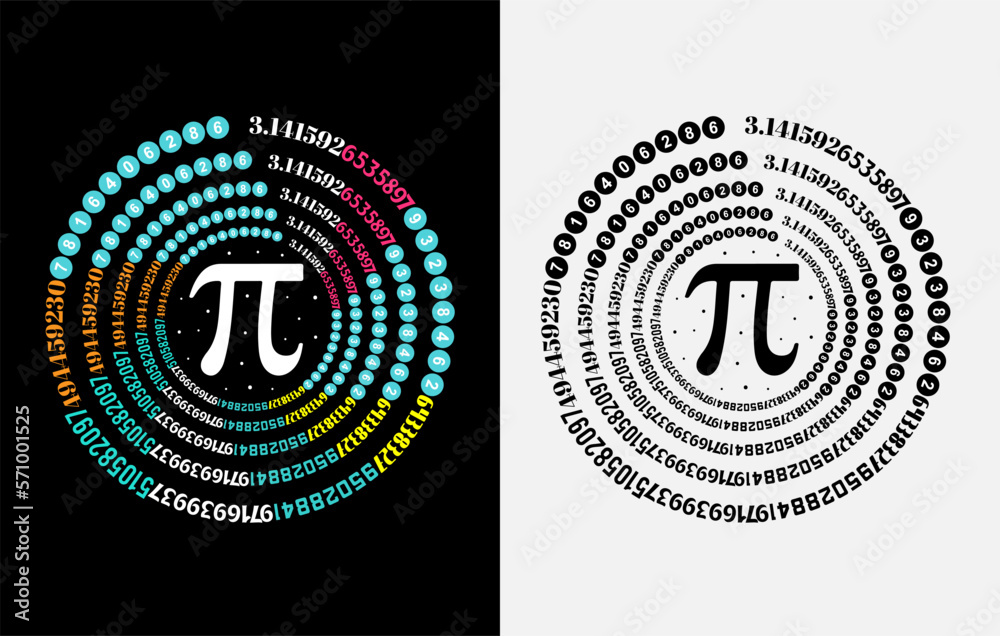 Pi Day T shirt Design, Best Pi Day Shirt, Pi day Vector Graphics, math ...
