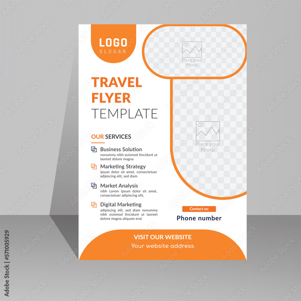 Modern A4 corporate creative clean business flyer design template ...