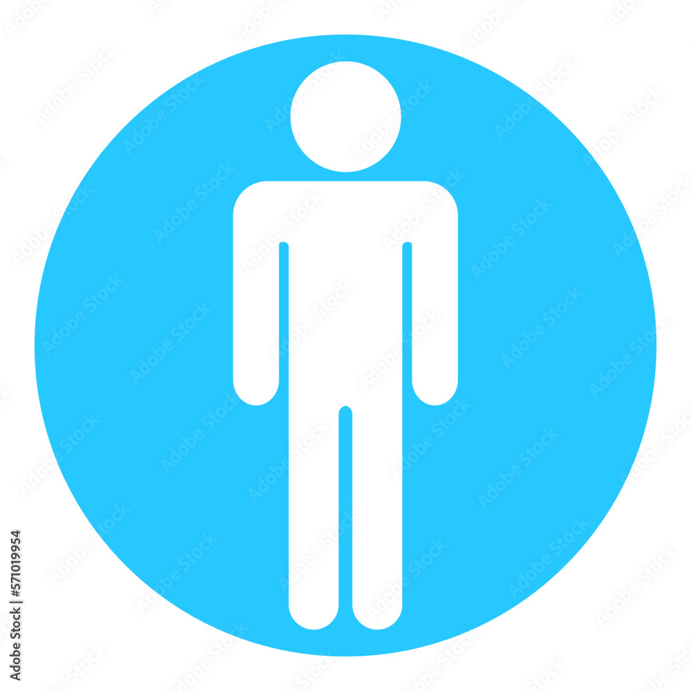 Male icon. Boy WC symbol. Gentleman toilet sign. Man user avatar. Flat ...