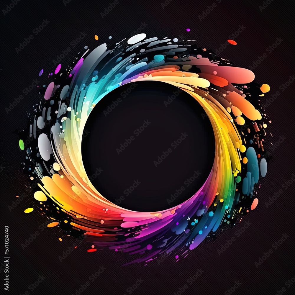 Circular Logo Frame Design. Background for circle logos. Detailed circle texture on plain ...
