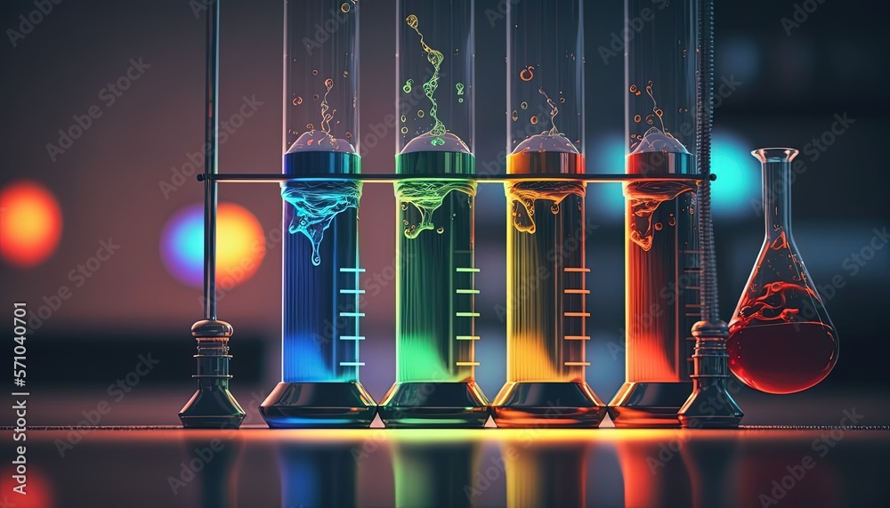 colorful test tube in rack idea for science theme background wallpaper ...