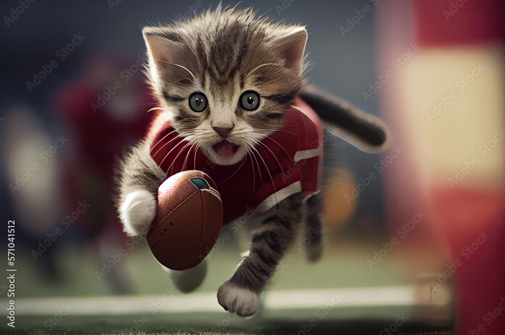 Kittens Playing Football