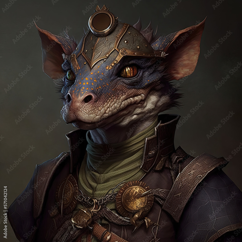 kobold character portrait, rpg, fantasy avatar and token Generative AI ...