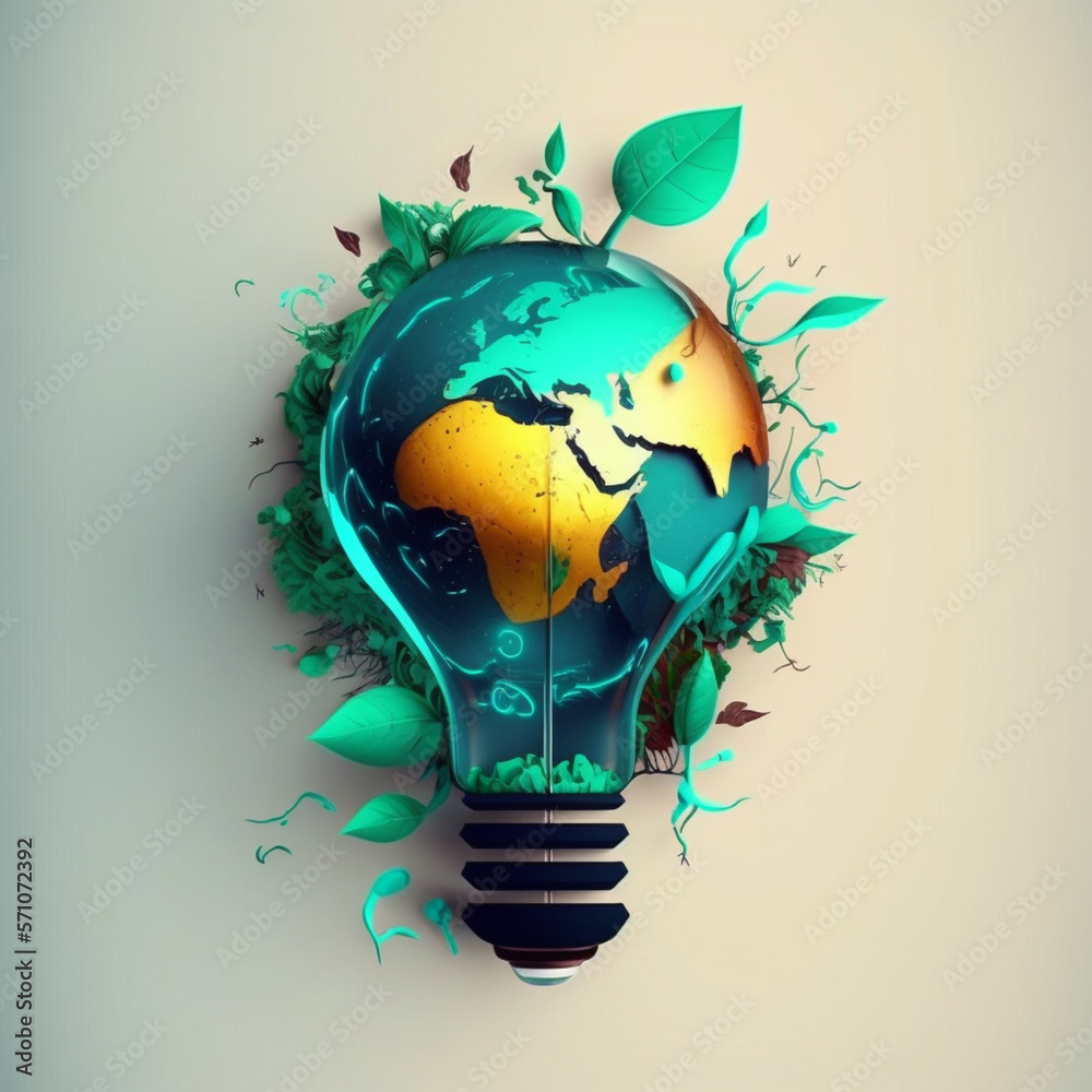 innovative poster or banner for world environment day with low poly ...