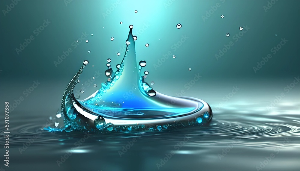 Abstract Water Drop