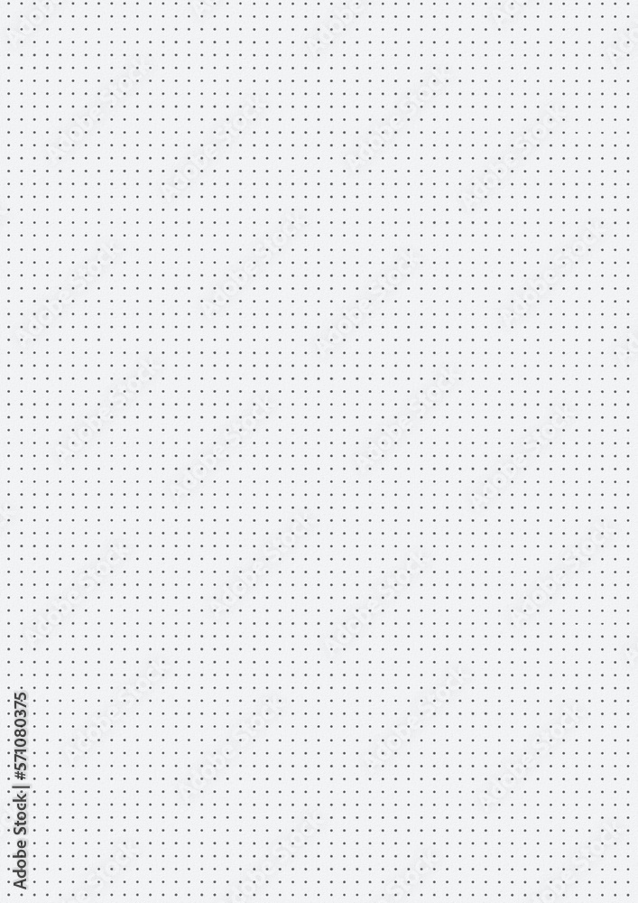 black dot grid matrix on grey or gray a4 paper, memo paper for bullet ...