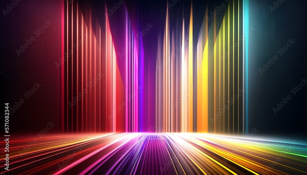 Abstract vertical line background with rainbow colorful spectrum ...