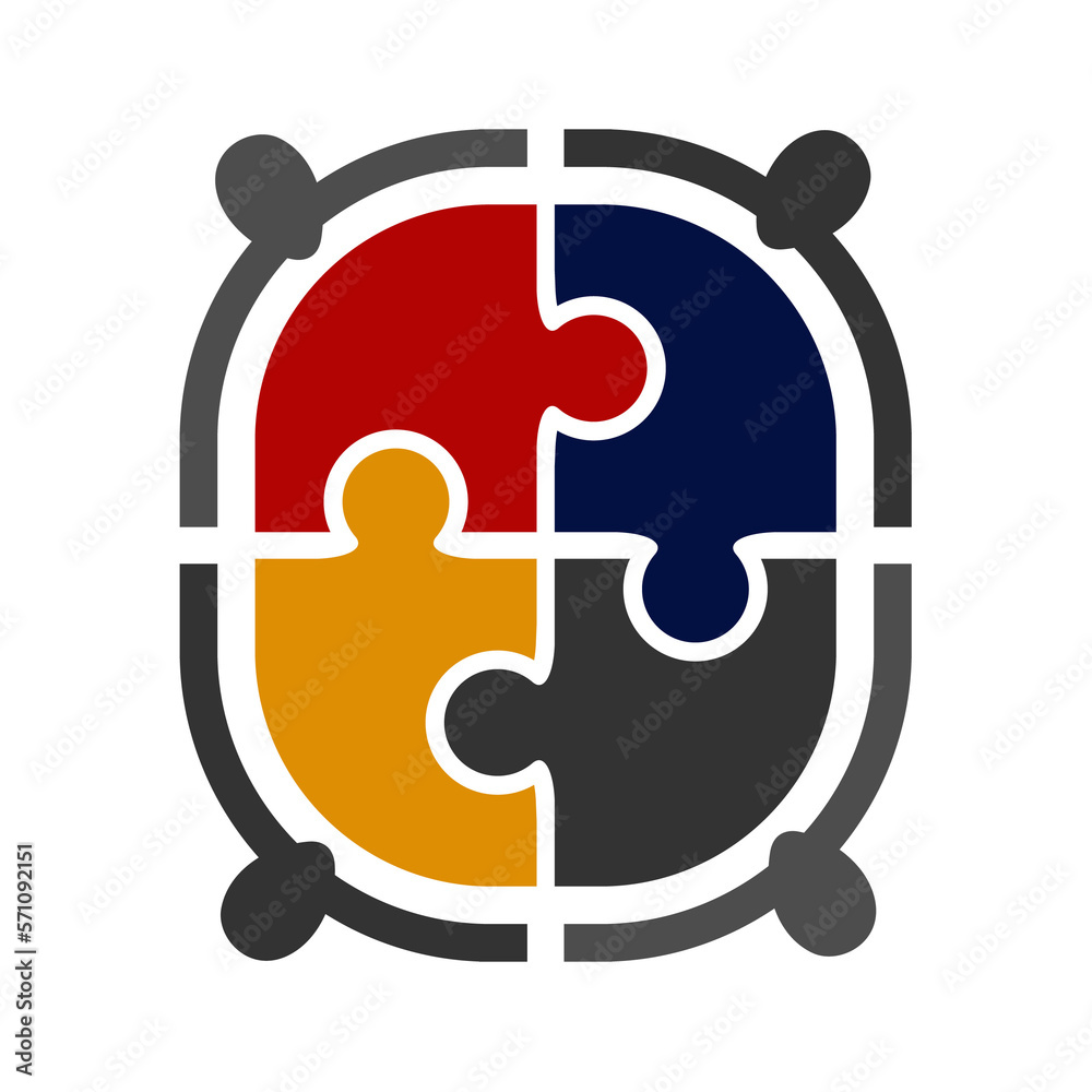 Teamwork concept logo template Icon Illustration Brand Identity ...