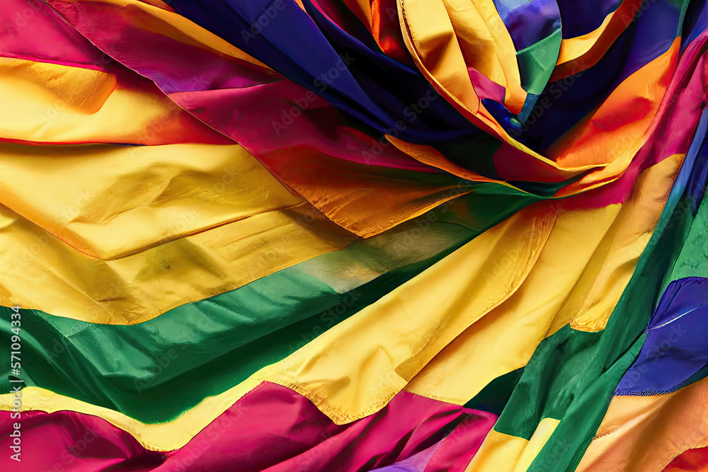Rainbow Pride Flag, a symbol of the LGBTQ+ community and the fight for ...