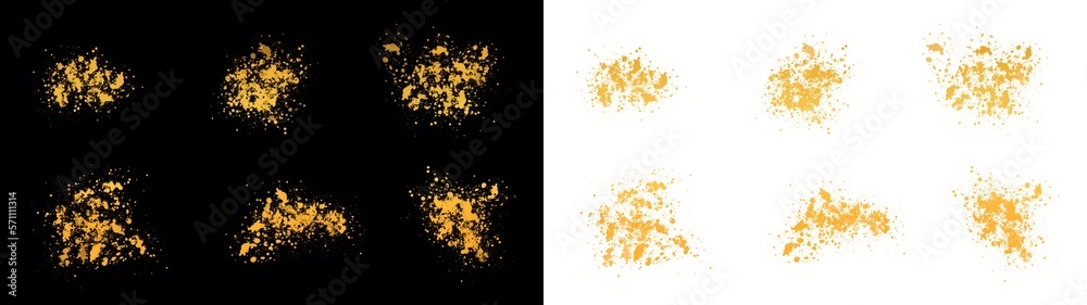 Gold Splash Transparent PNG. Golden Spray Stock Illustration | Adobe Stock