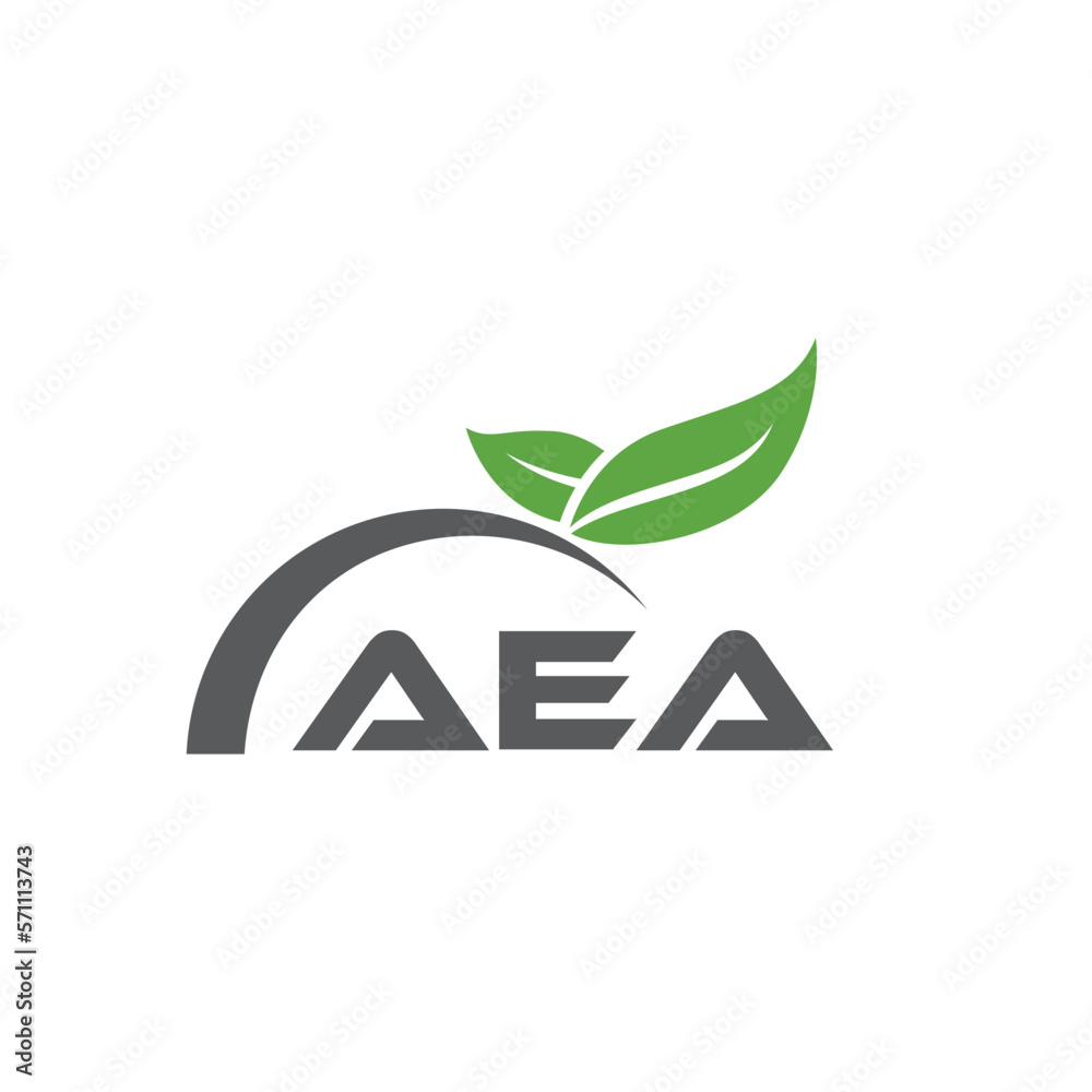 AEA letter nature logo design on white background. AEA creative ...