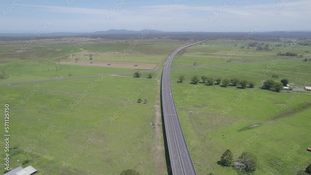 A1 Pacific Highway Through Green Floodplains Of Macleay In Kempsey ...