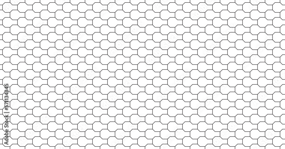 Interior tiles design. Classic hexagon square tile texture. Seamless ...