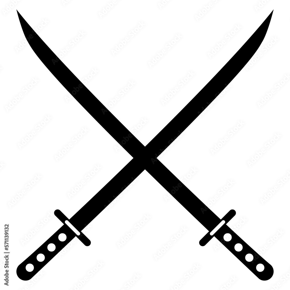 sword samurai icon PNG image Stock Illustration | Adobe Stock