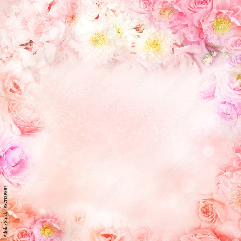 Baby Pink Border Design