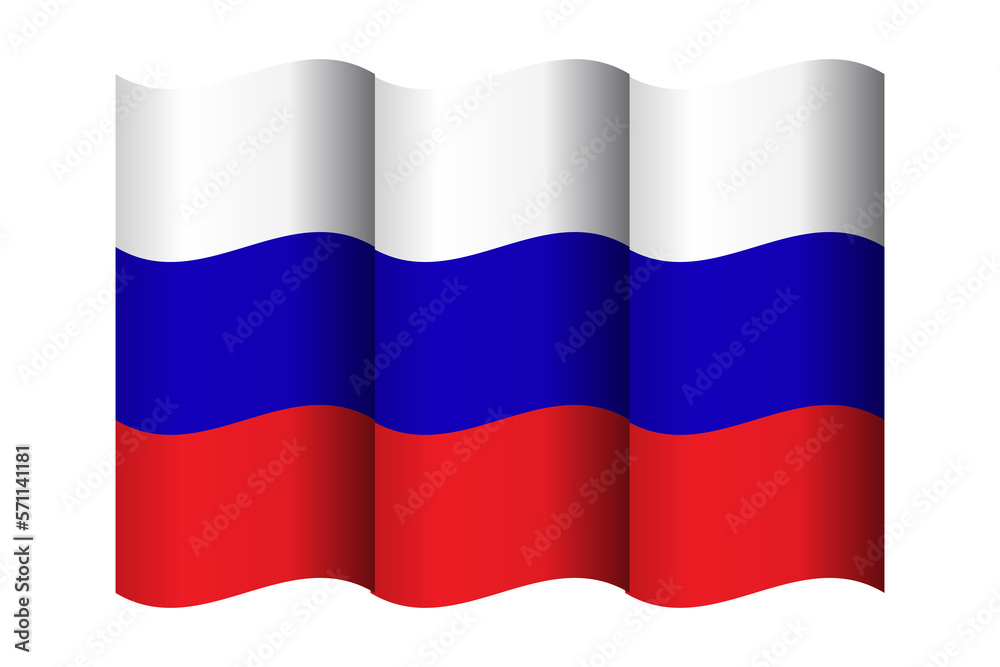 Russian flag. Flag of Russian Federation vector page symbol for web ...