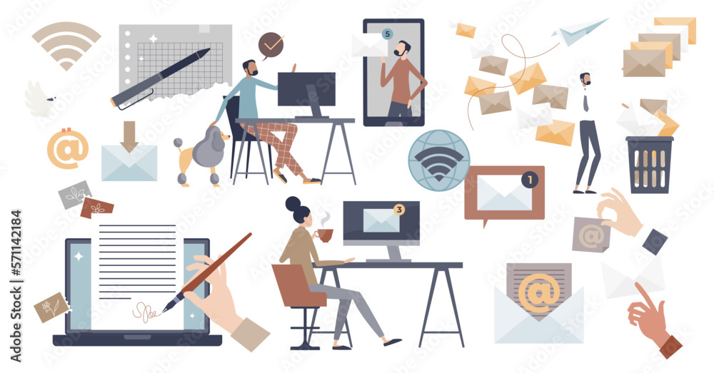 Email communication as digital messages writing tiny person collection ...