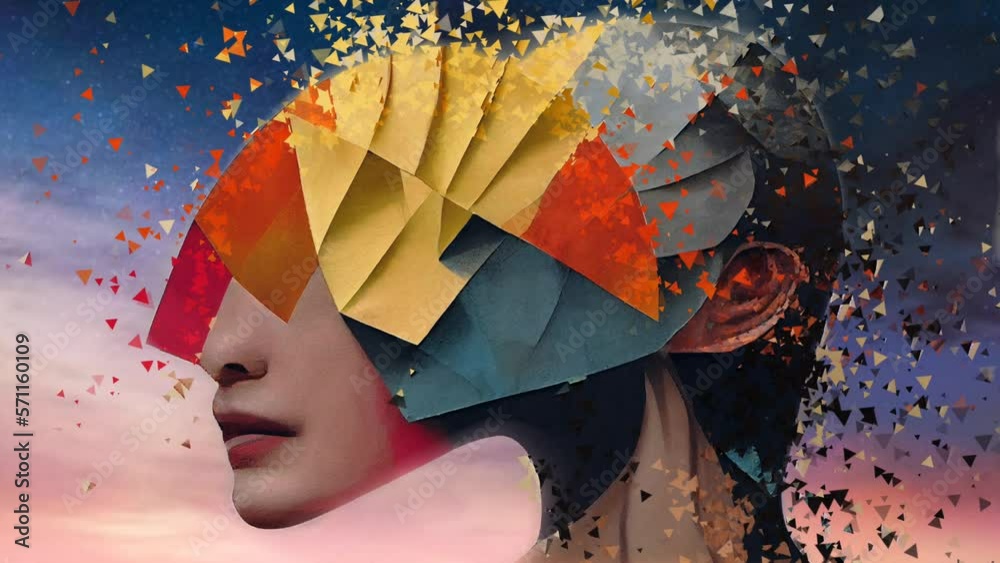 Mental States collage aesthetic animation, cinemagraph concept ...