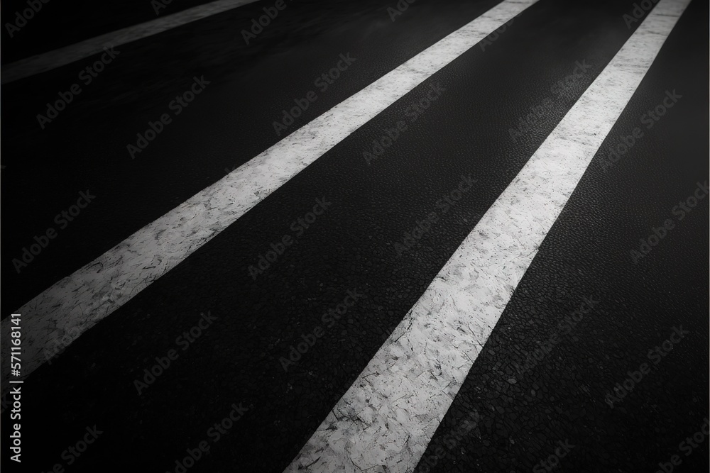 asphalt road texture background, black tarmac surface with white ...
