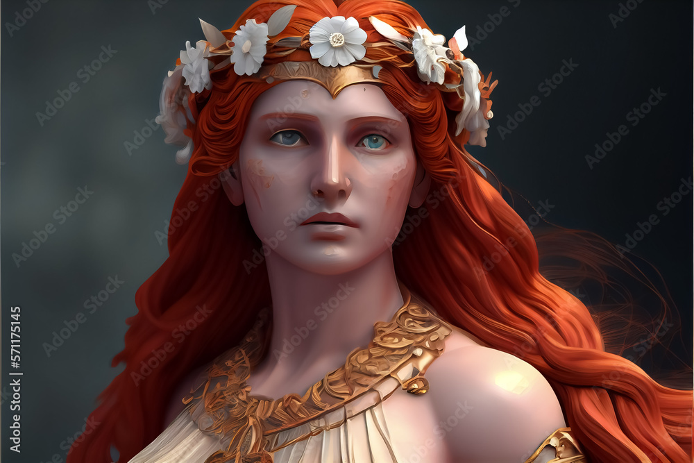 Ancient Greek Goddess Of Beauty Aphrodite Ai Stock Illustration Adobe Stock
