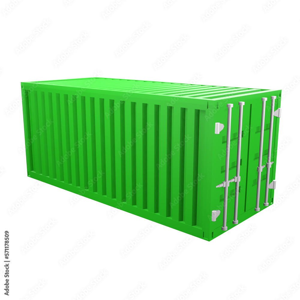 3D design of cargo containers for storage transportation illustration ...