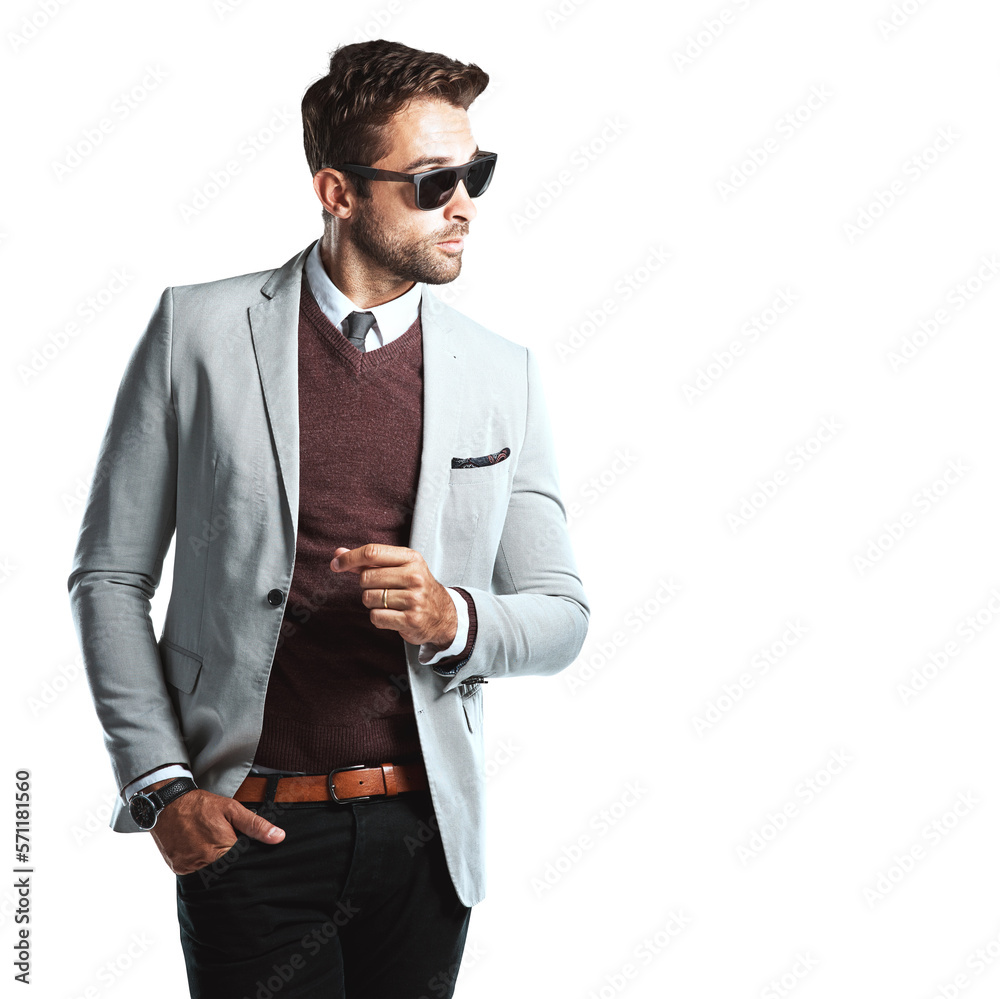 A heartthrob with an elegant attitude posing in a retro style in a semi ...