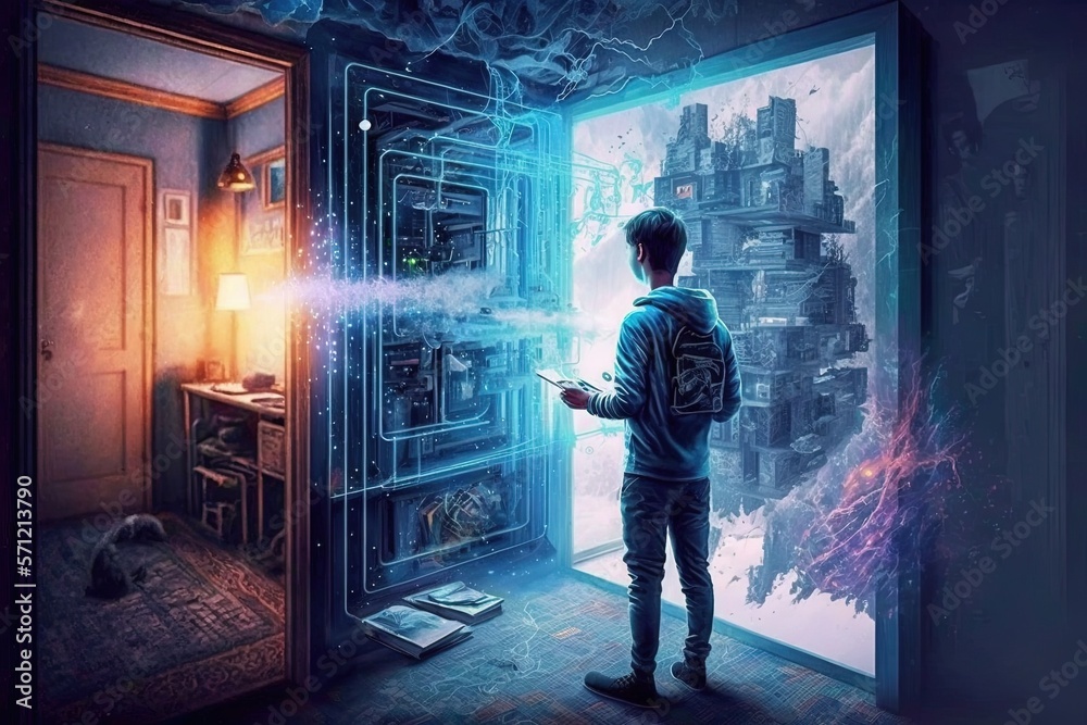 Dimension Hopping Device of the future allows users to move between ...