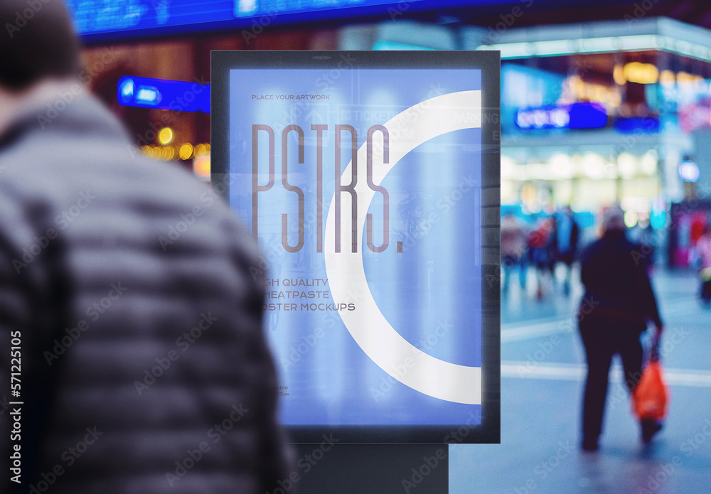 Modelo de Street Outdoor Poster Advertising Billboard Mockup Template ...