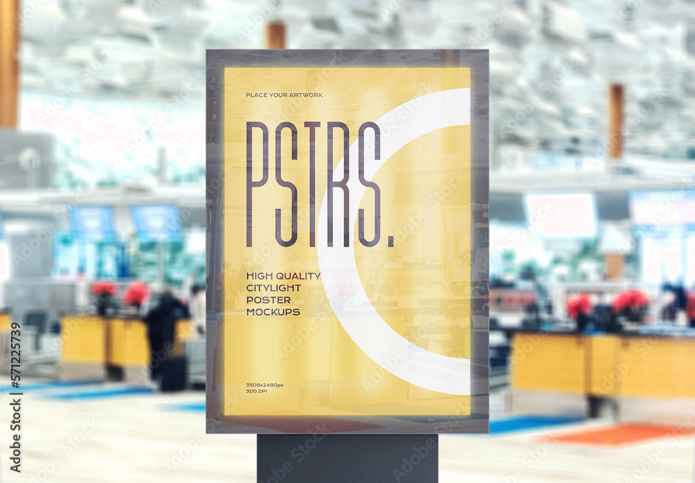 Street Outdoor Poster Advertising Billboard Mockup Template Stock ...