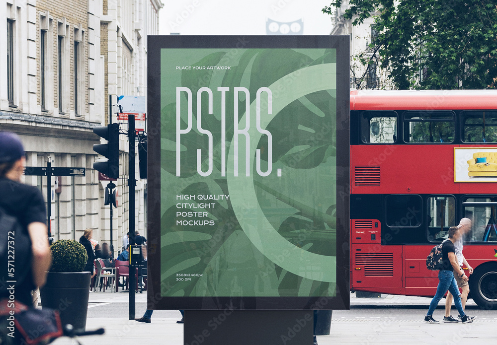 Street Outdoor Poster Advertising Billboard Mockup Template Stock ...