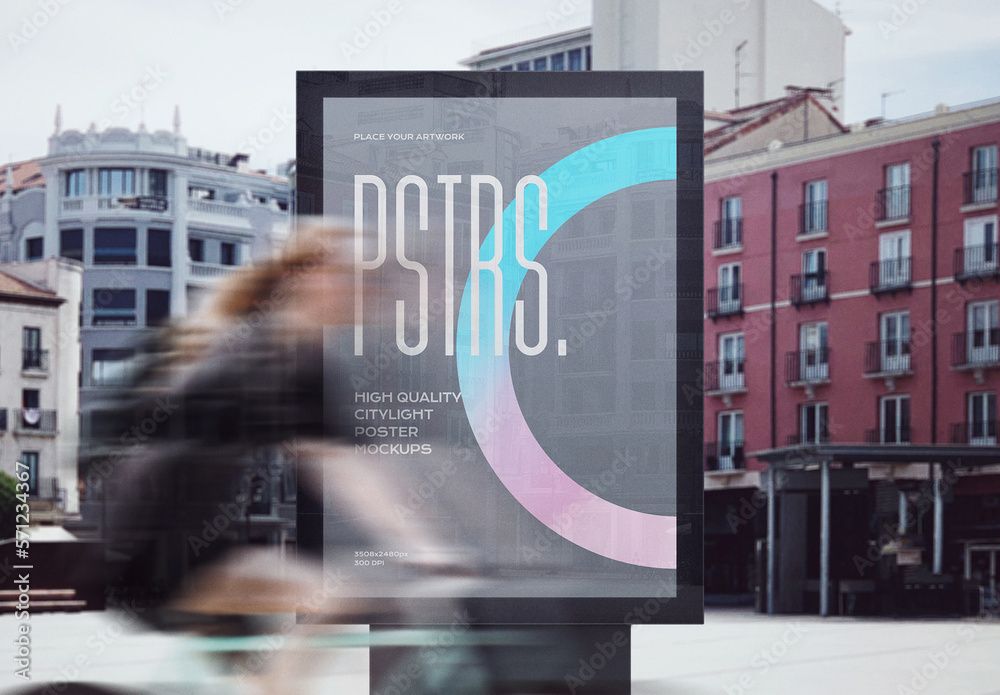 Street Outdoor Poster Advertising Billboard Mockup Template Stock ...