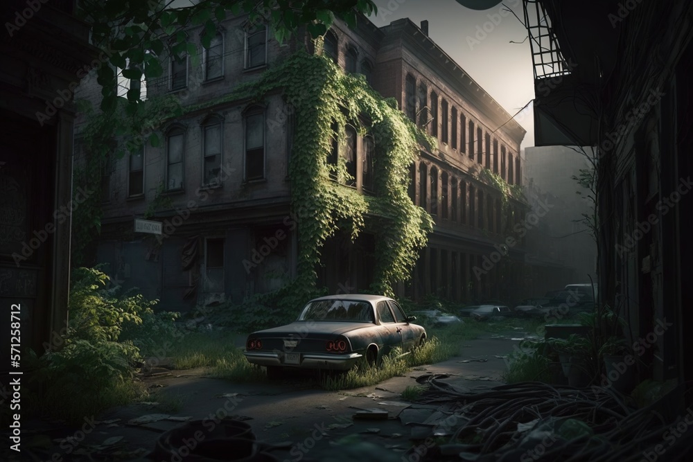 Eerie, abandoned cities or towns: An old, decaying city, with empty ...
