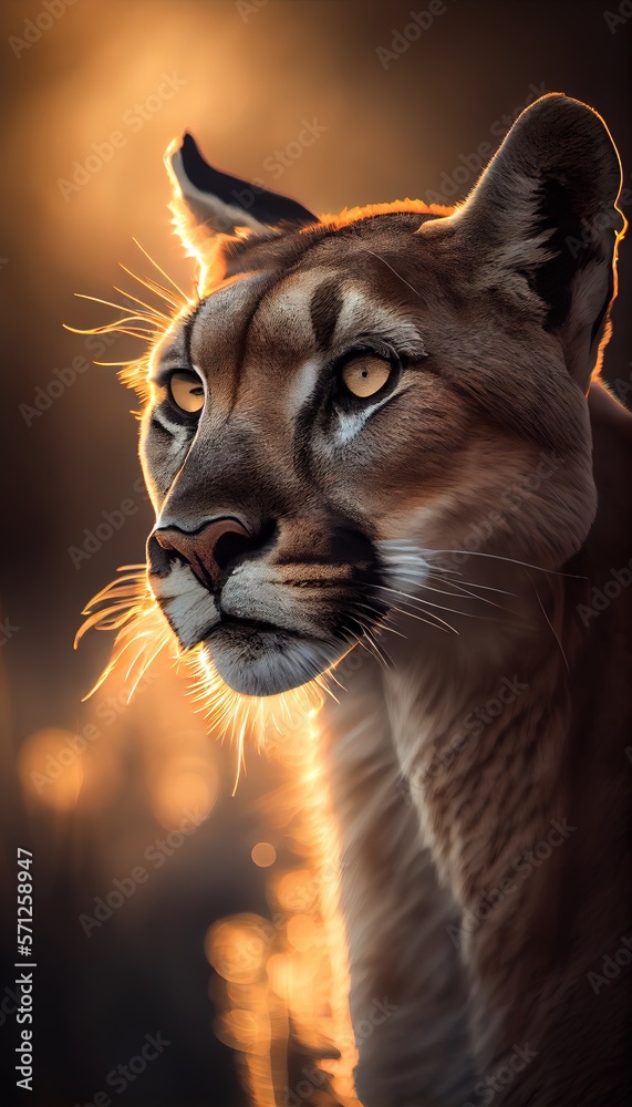 Award winning animal photography of a Puma . AI generated art ...