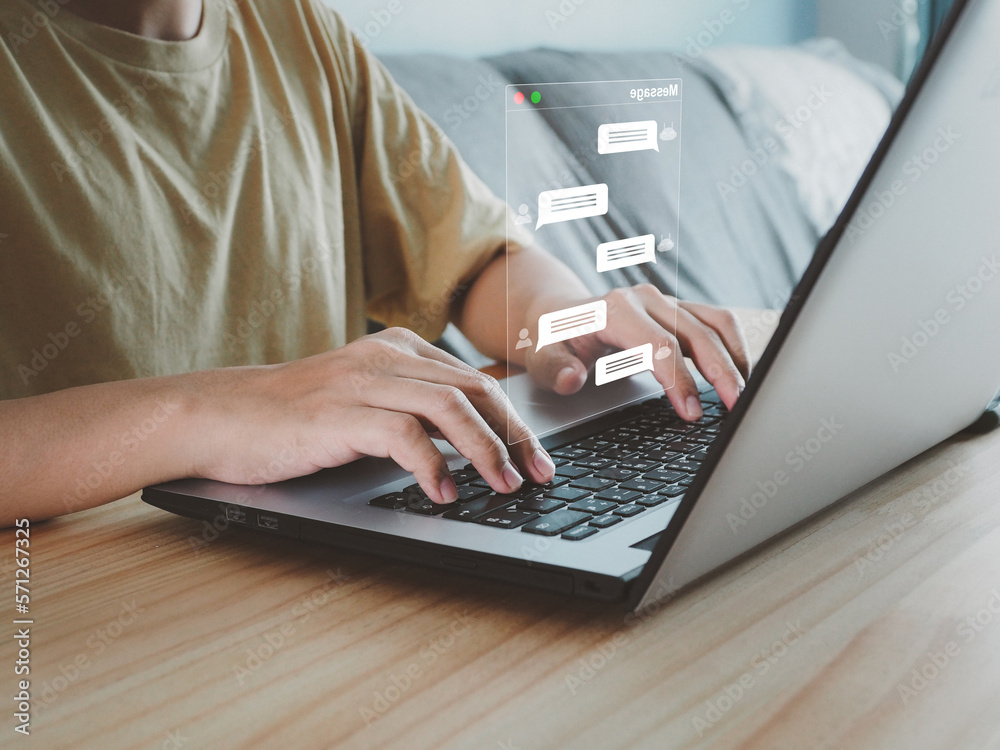 ChatGPT chat with artificial intelligence Man who is discussing ...