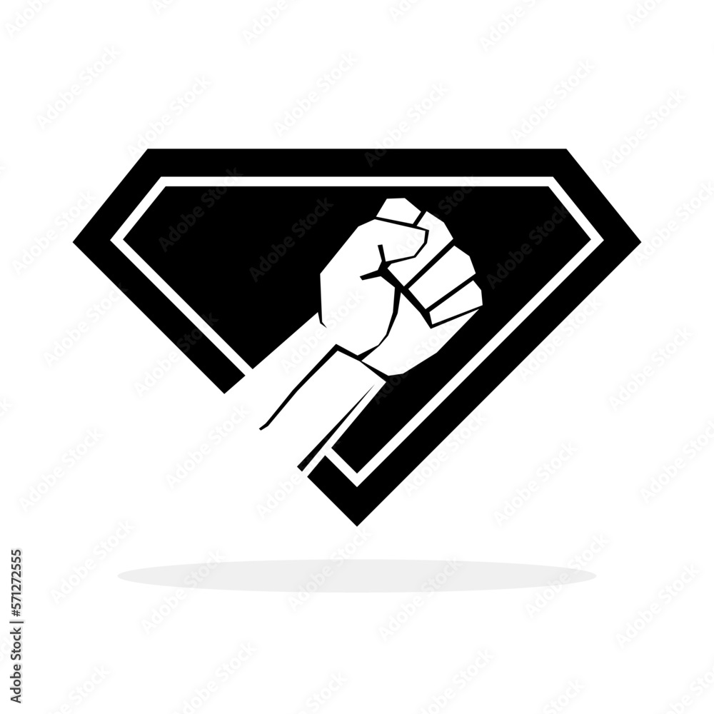 Raised fist symbol. Fist clenched symbol. Protest or struggle logo ...