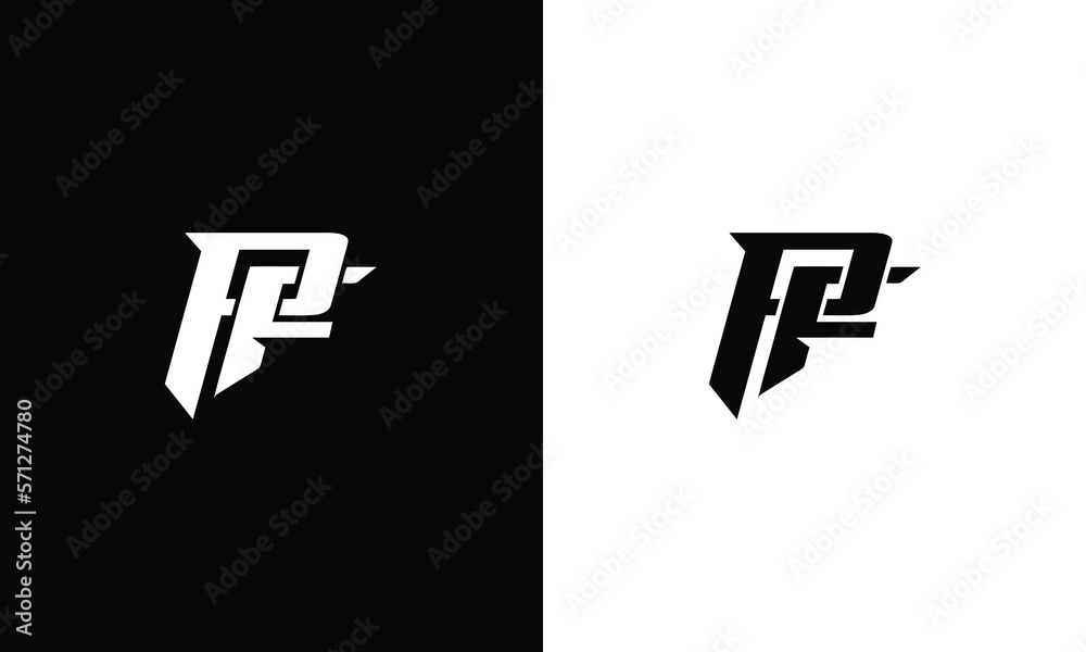 initial letter PF FP logo vector concept Stock Vector | Adobe Stock