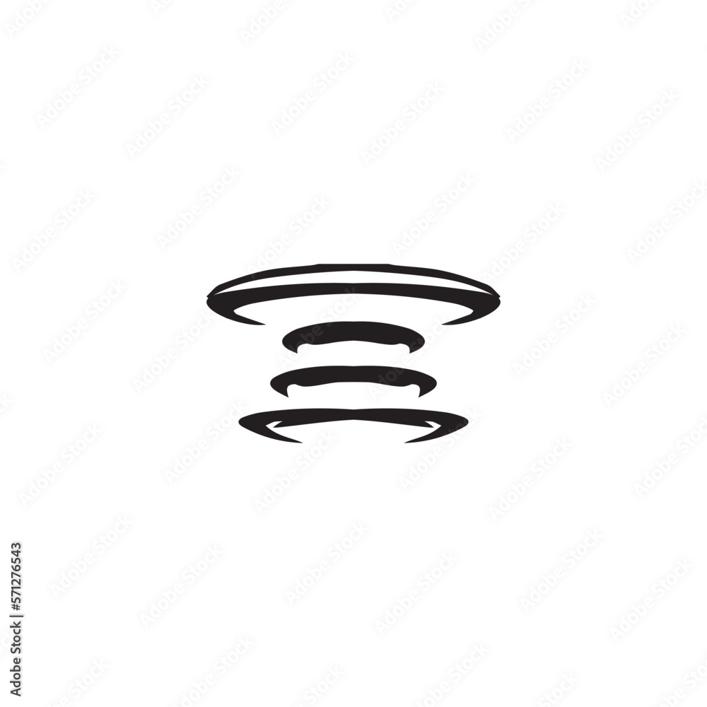 Tornado icon. Simple style tornado poster background symbol. Tornado ...