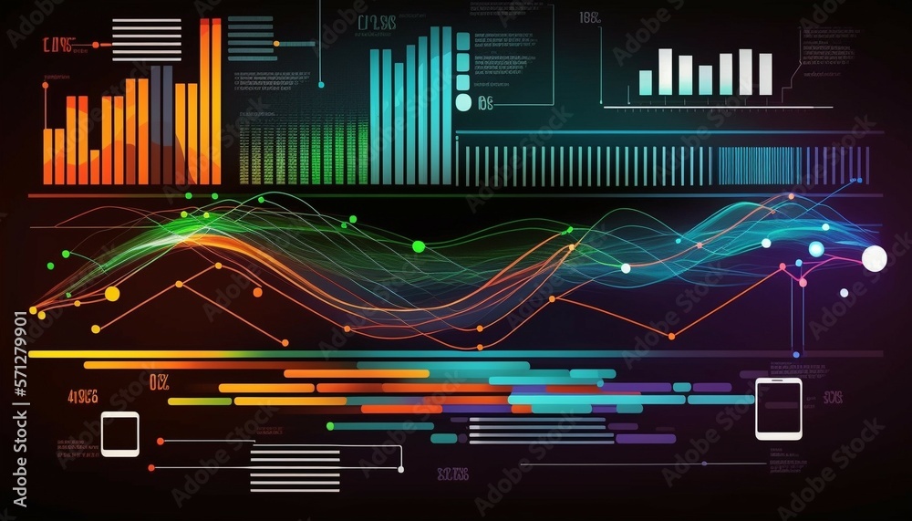abstract technology background with lines. technology background Data ...