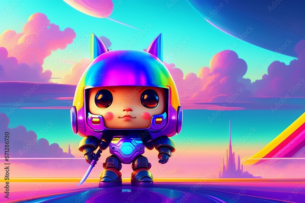 astronaut in space Illustration image made with AI Stock Illustration ...