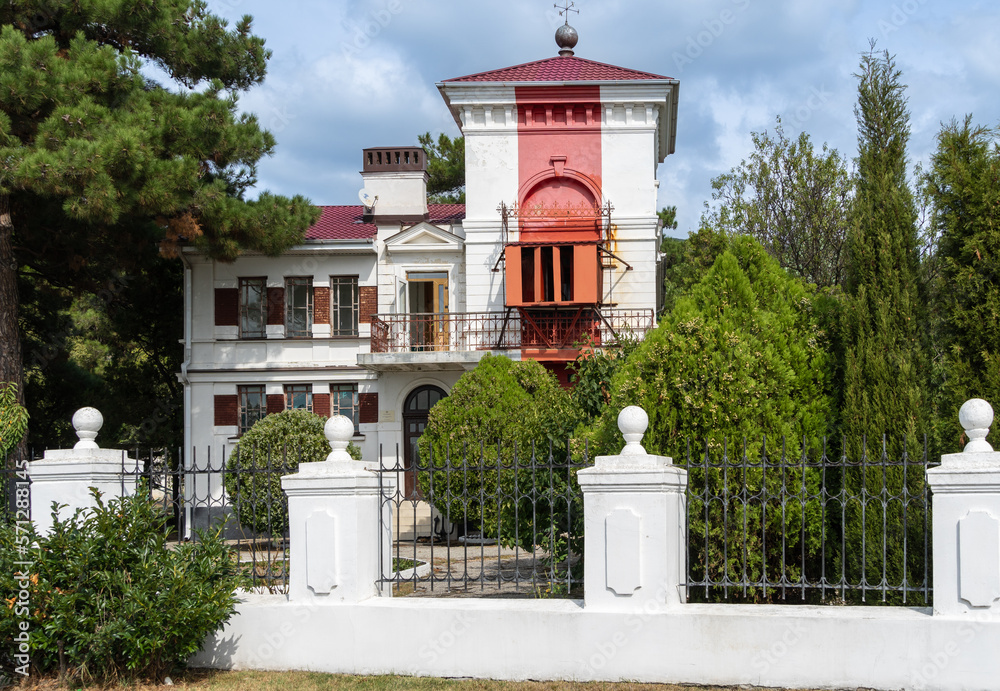 Oldest operating gate lighthouse on Black Sea coast. Monument of ...