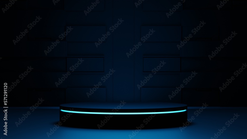 3d render background empty stand for product presentation, promotion ...