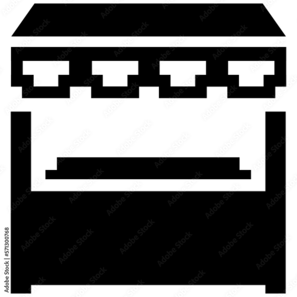 market stall vector, icon, symbol, logo, clipart, isolated. vector ...