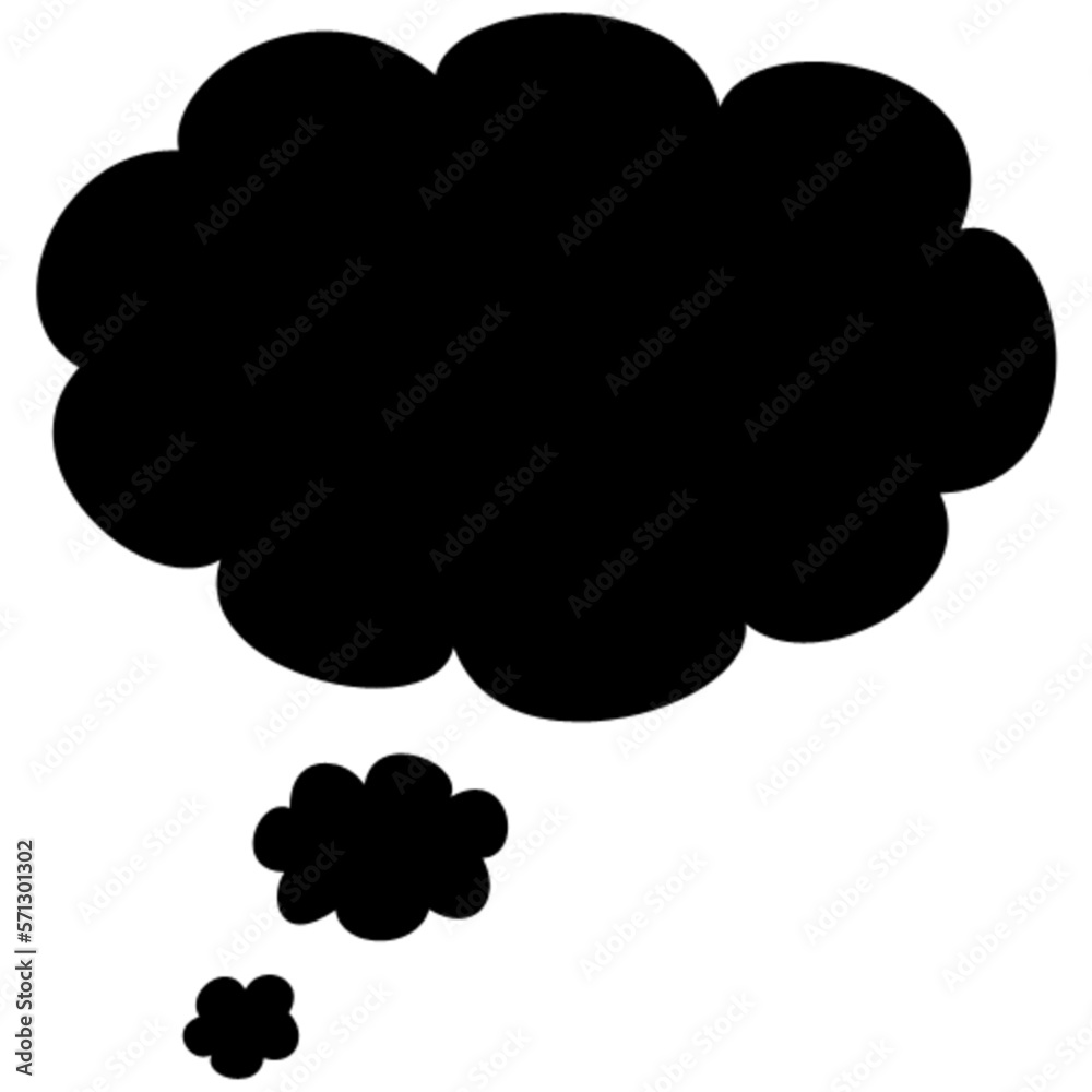 thought bubble vector, icon, symbol, logo, clipart, isolated. vector ...