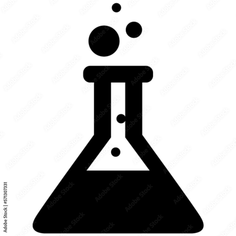 erlenmeyer flask vector, icon, symbol, logo, clipart, isolated. vector ...