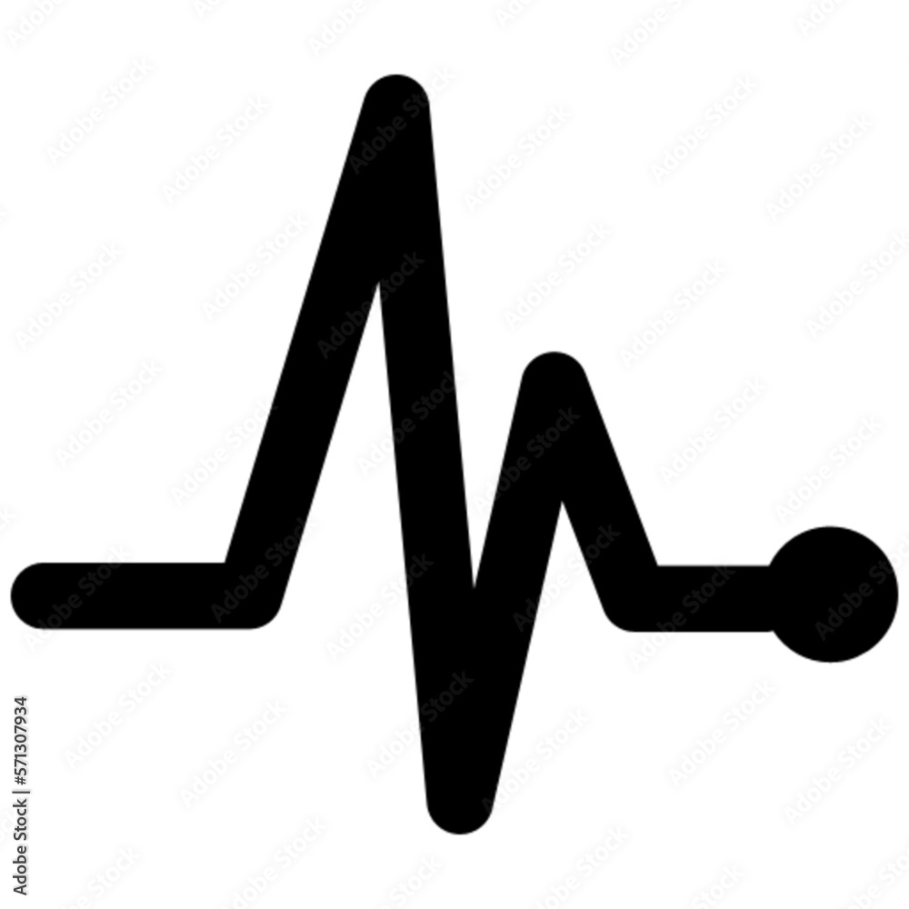 ecg line vector, icon, symbol, logo, clipart, isolated. vector ...