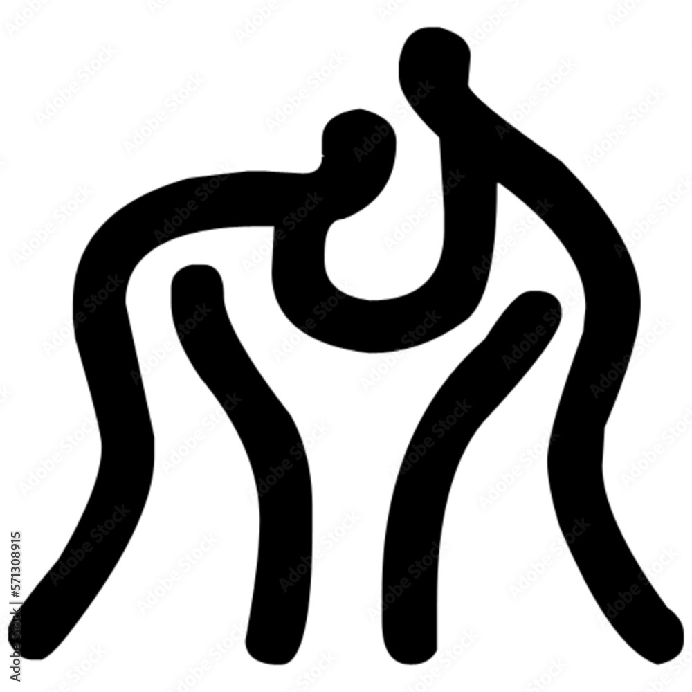 wrestling vector, icon, symbol, logo, clipart, isolated. vector ...